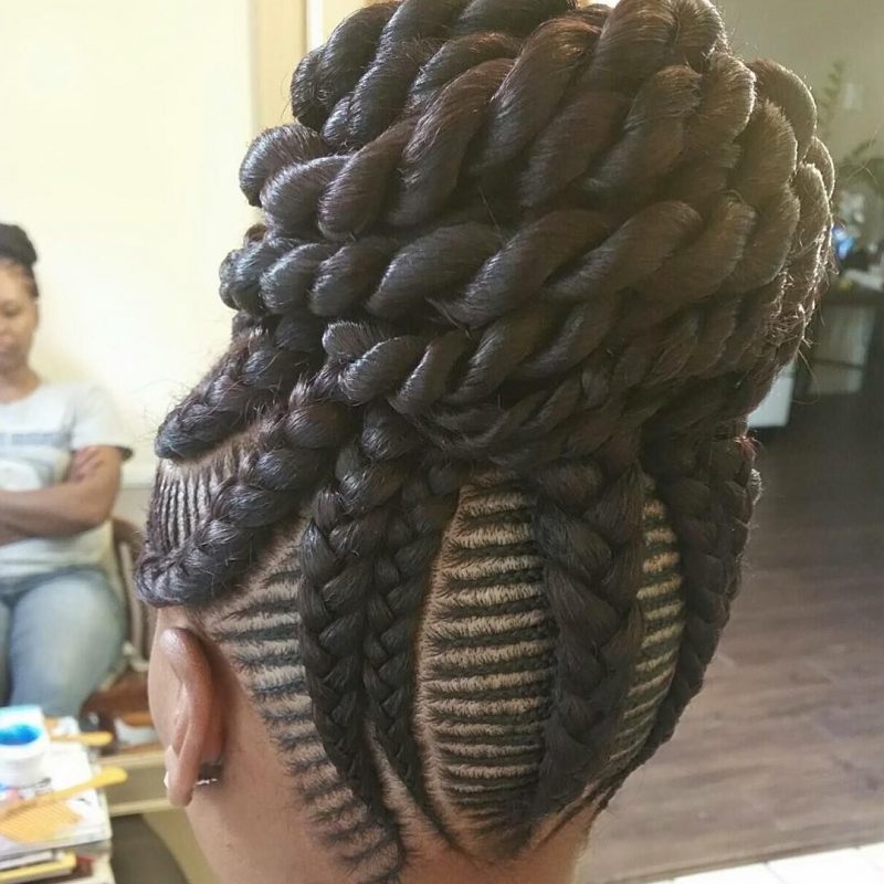 90+ Braided Updos (Protective Style)
