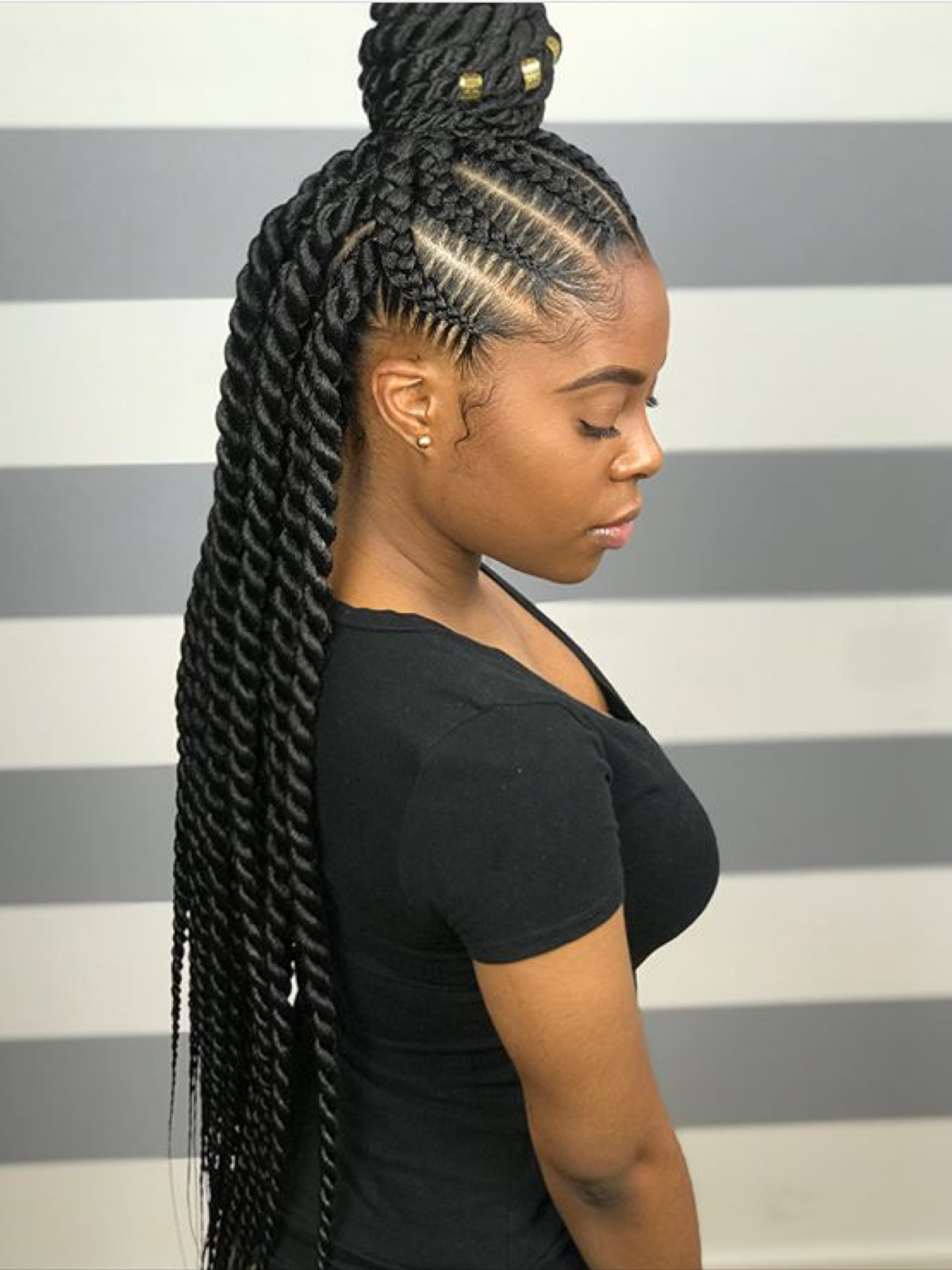 (Part 3) 20+ New Ghana Weaving Hairstyles For Ladies