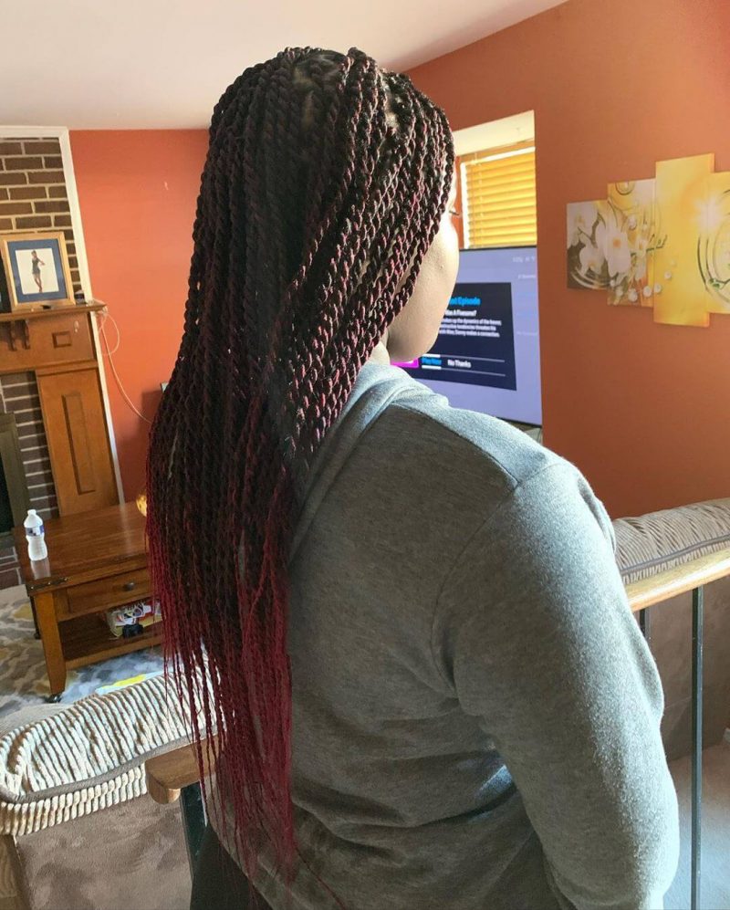 15+ Pretty Twist Braids Hairstyles for African With Black Hair