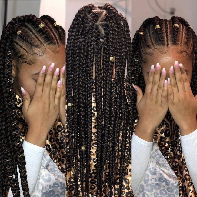 Secrets of Looking Gorgeous with Neat Ghana Braids Hairstyles