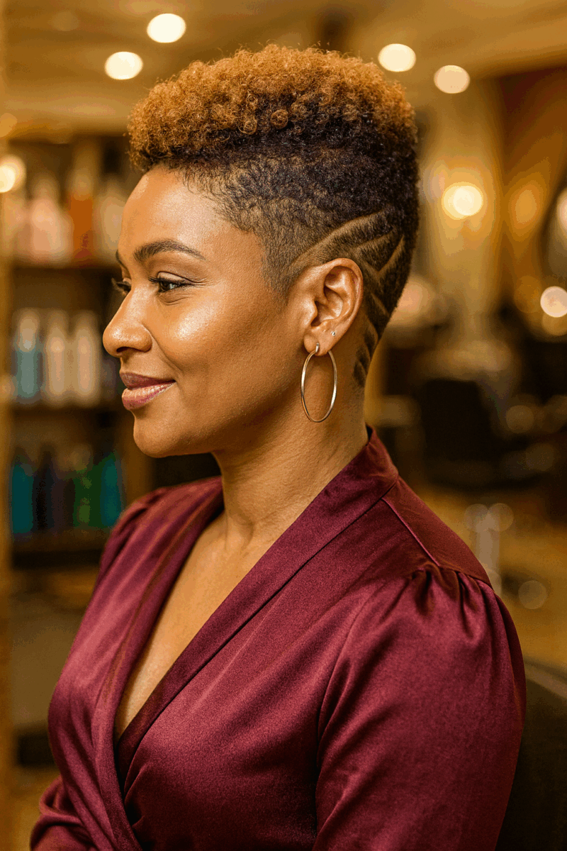 Natural Short Afro Forms for Women