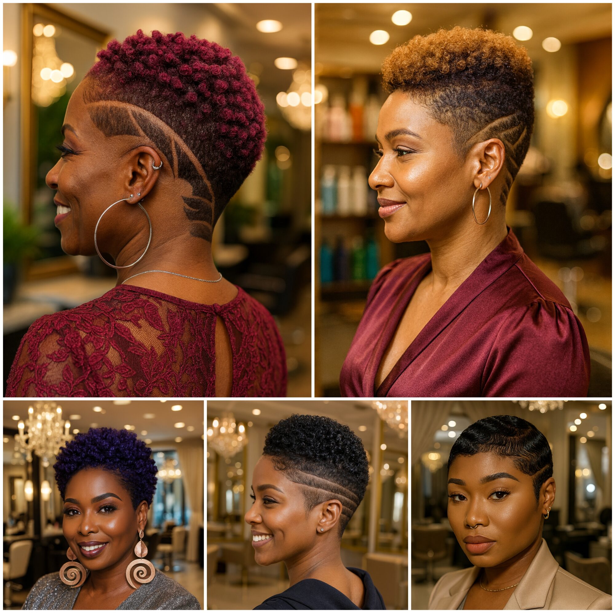 Natural Short Afro Forms for Women