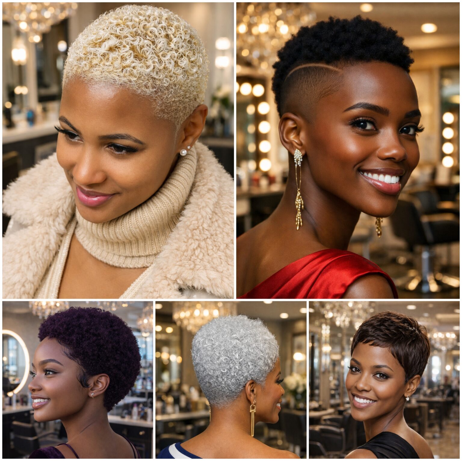 Luxury Short Afro Looks for Natural Hair