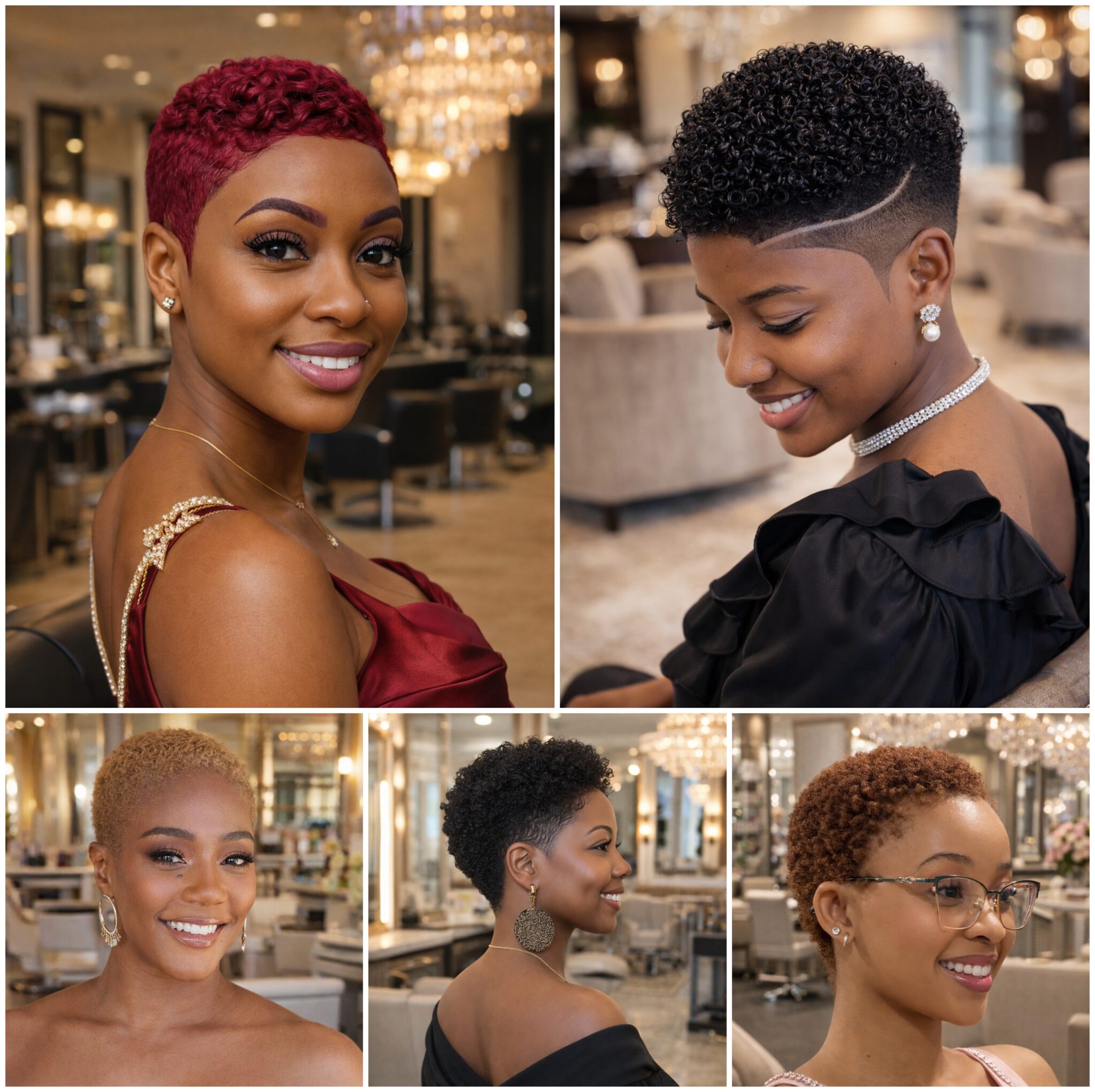 Beautiful Afro Cuts with Clean Fade