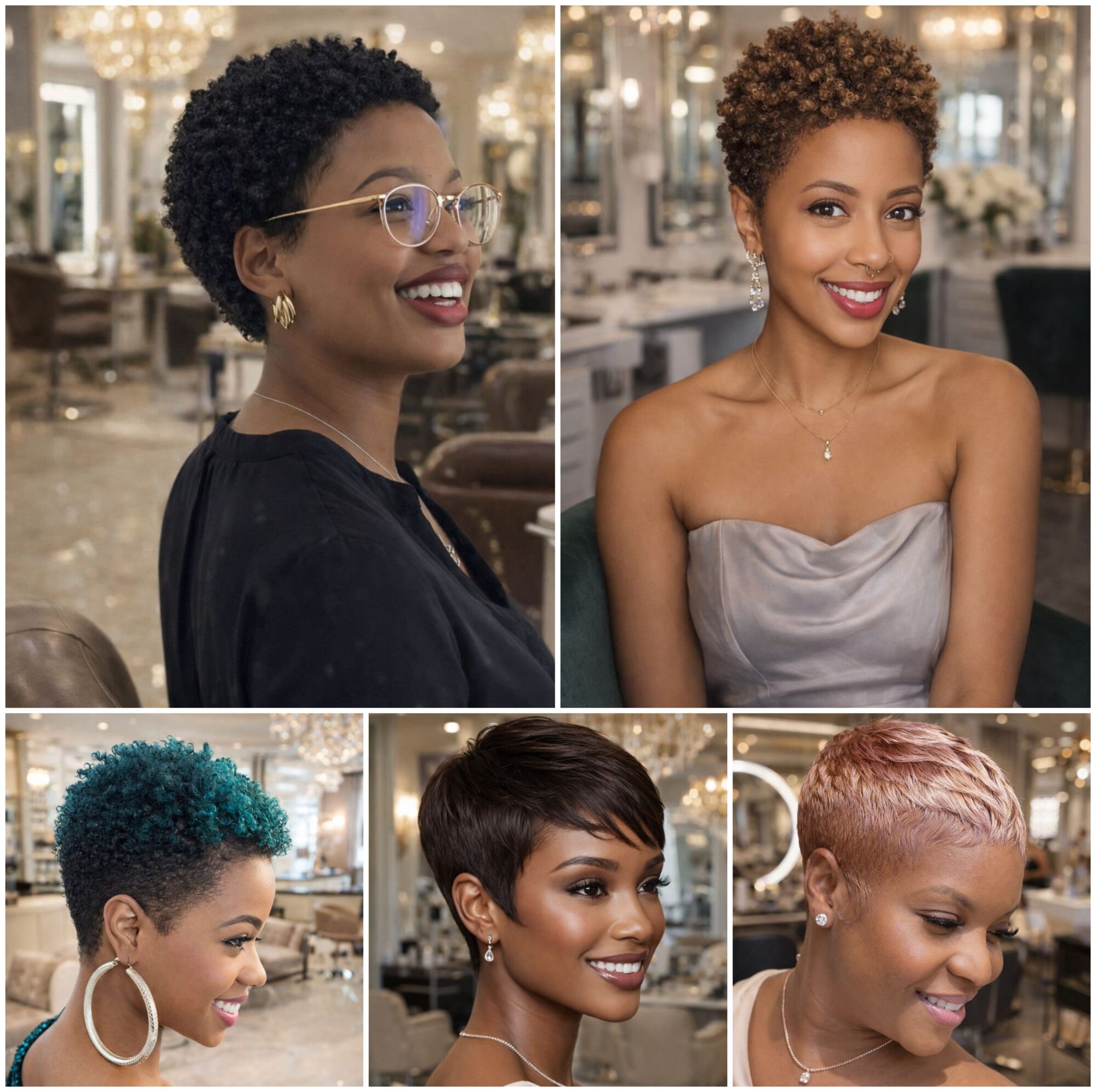 Beautiful Short Afro Styling for Natural Hair