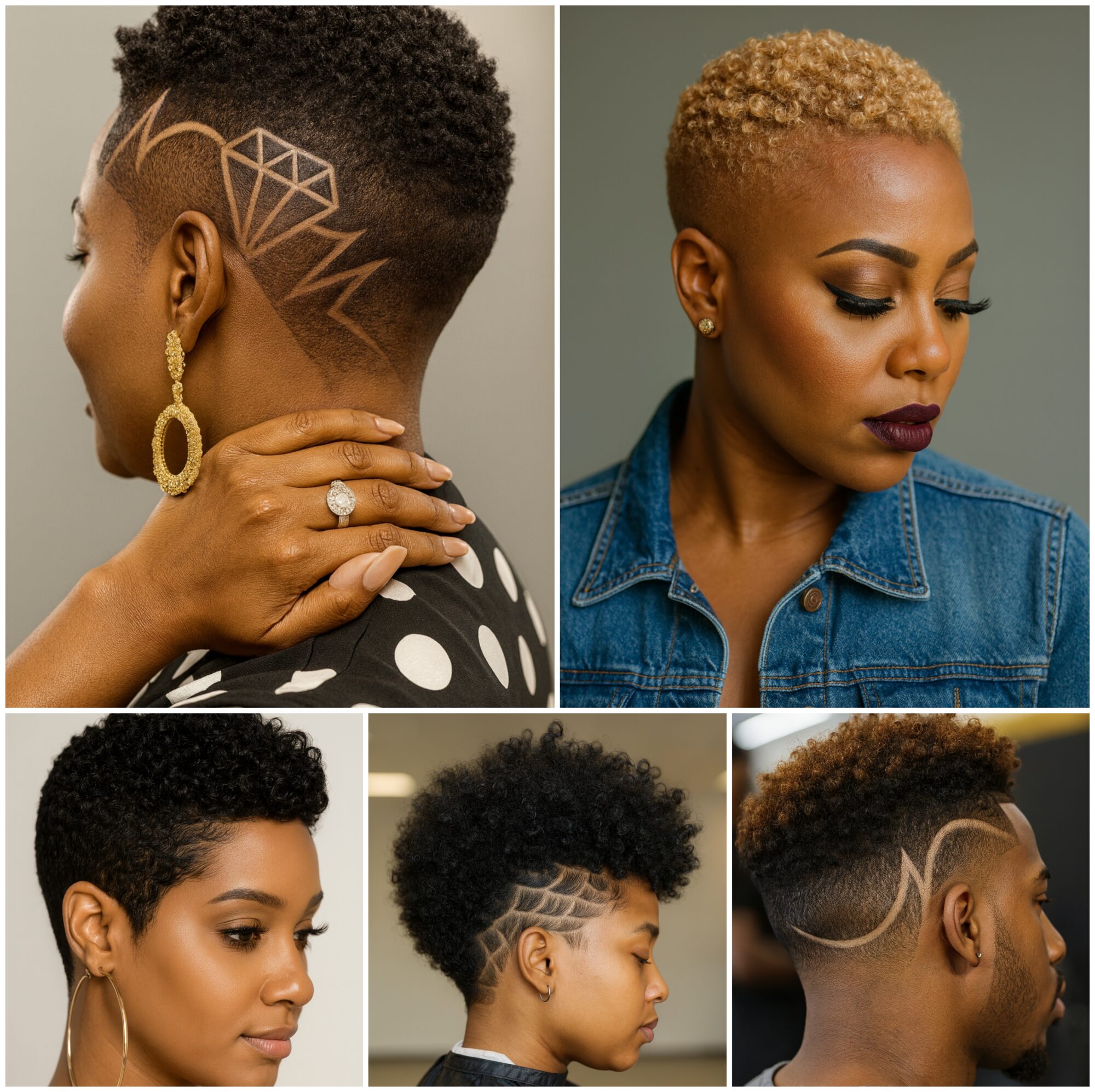 Beautiful Low Cut Afro Flow Designs