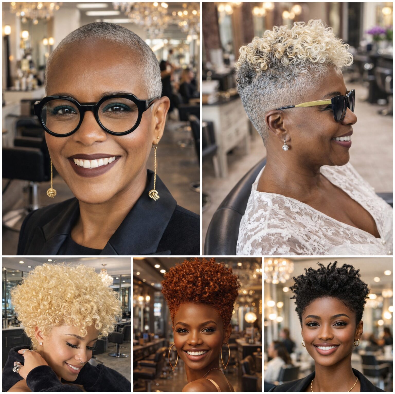 Short Afro Haircuts with a Soft Finish