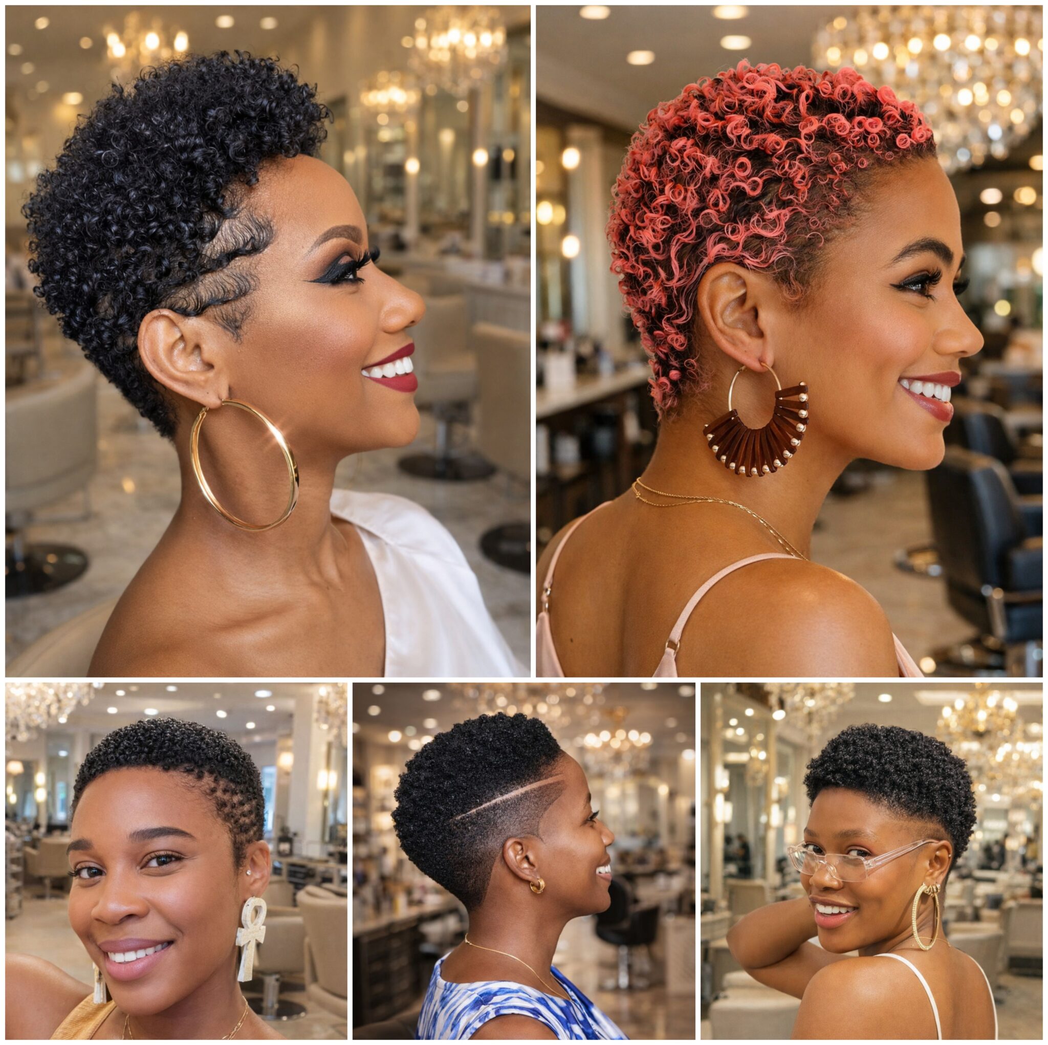 Short Natural Afro Hair in Soft Forms