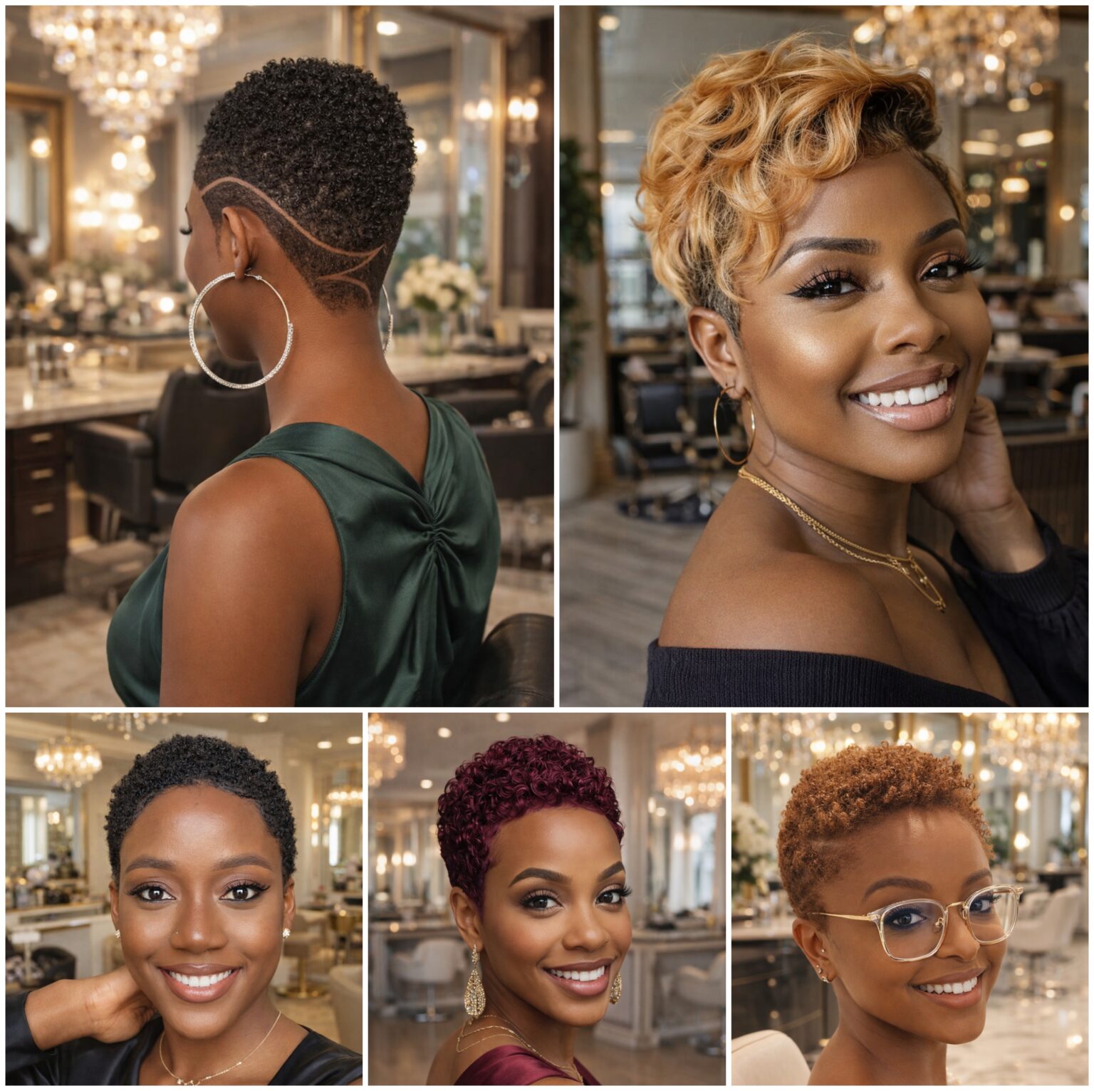 Luxury Short Natural Afro Looks