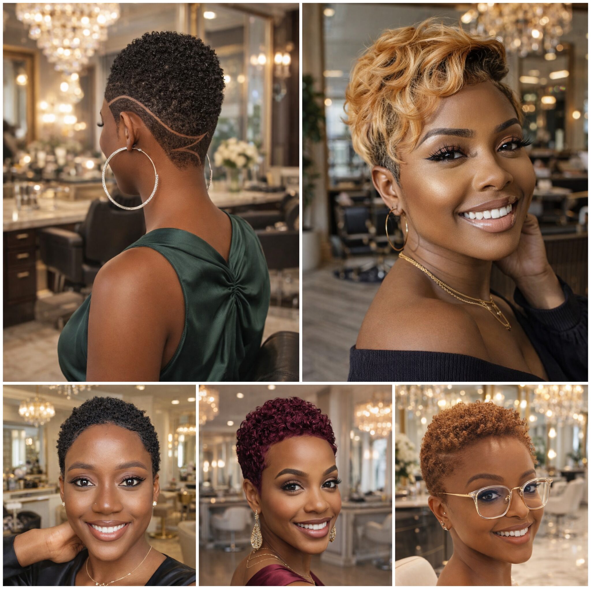 Luxury Short Natural Afro Looks