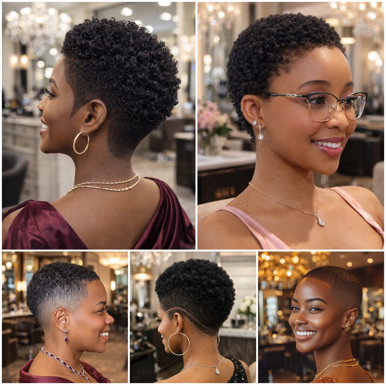 Clean Fade Accents on Natural Afro Hair