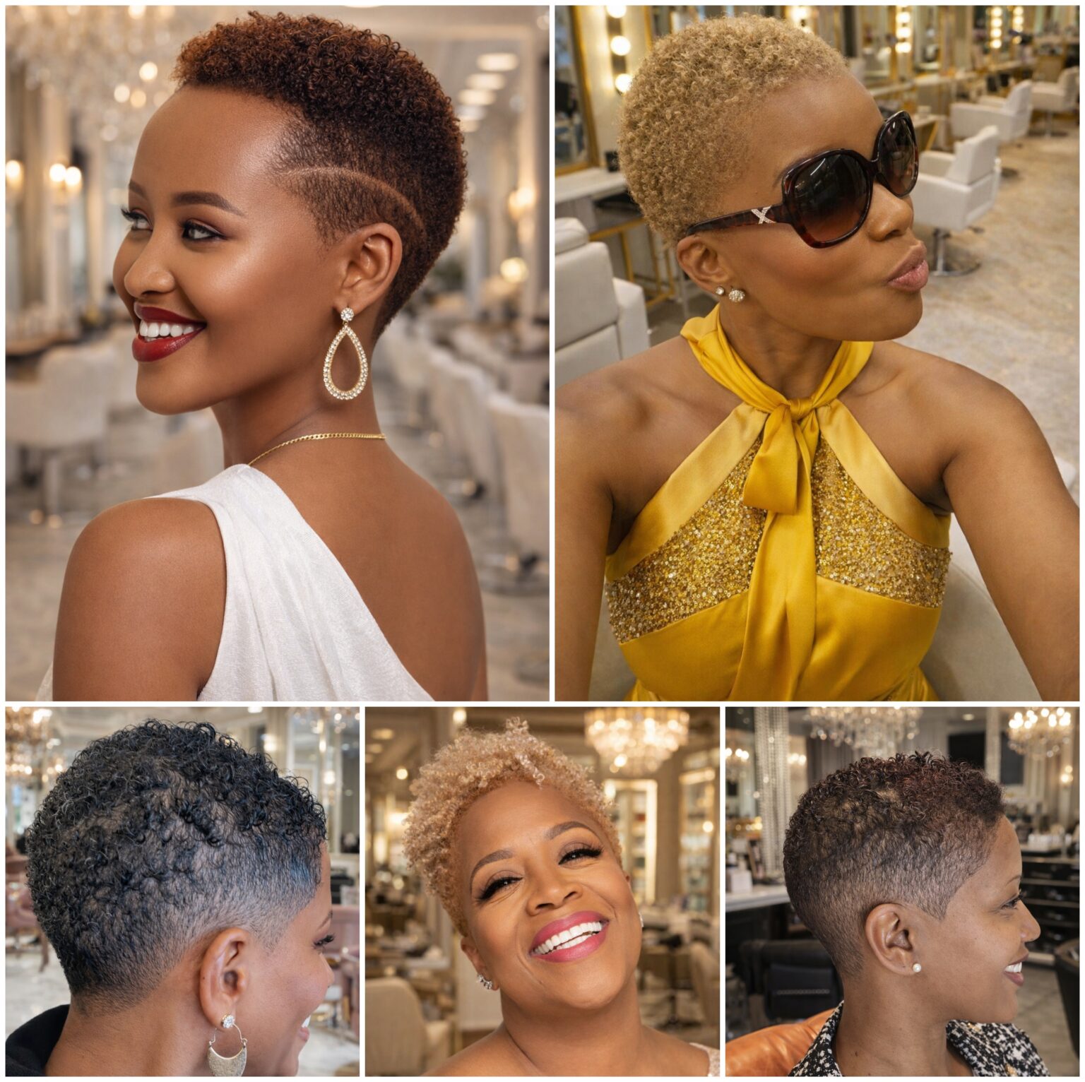 Beautiful Afro Cuts with Subtle Fade