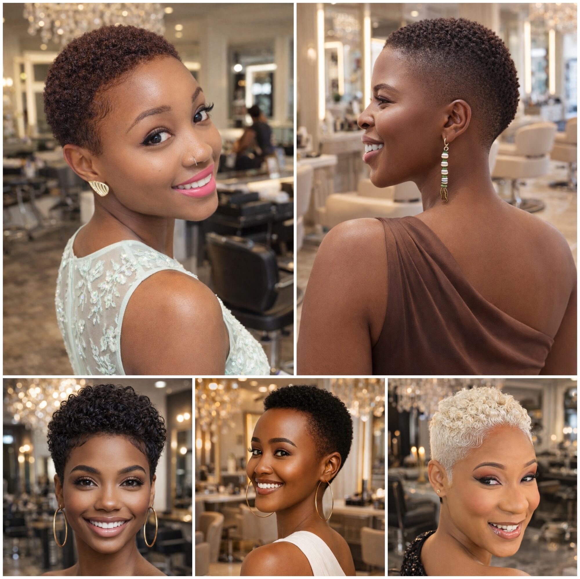 Premium Short Afro Styling Inspirations