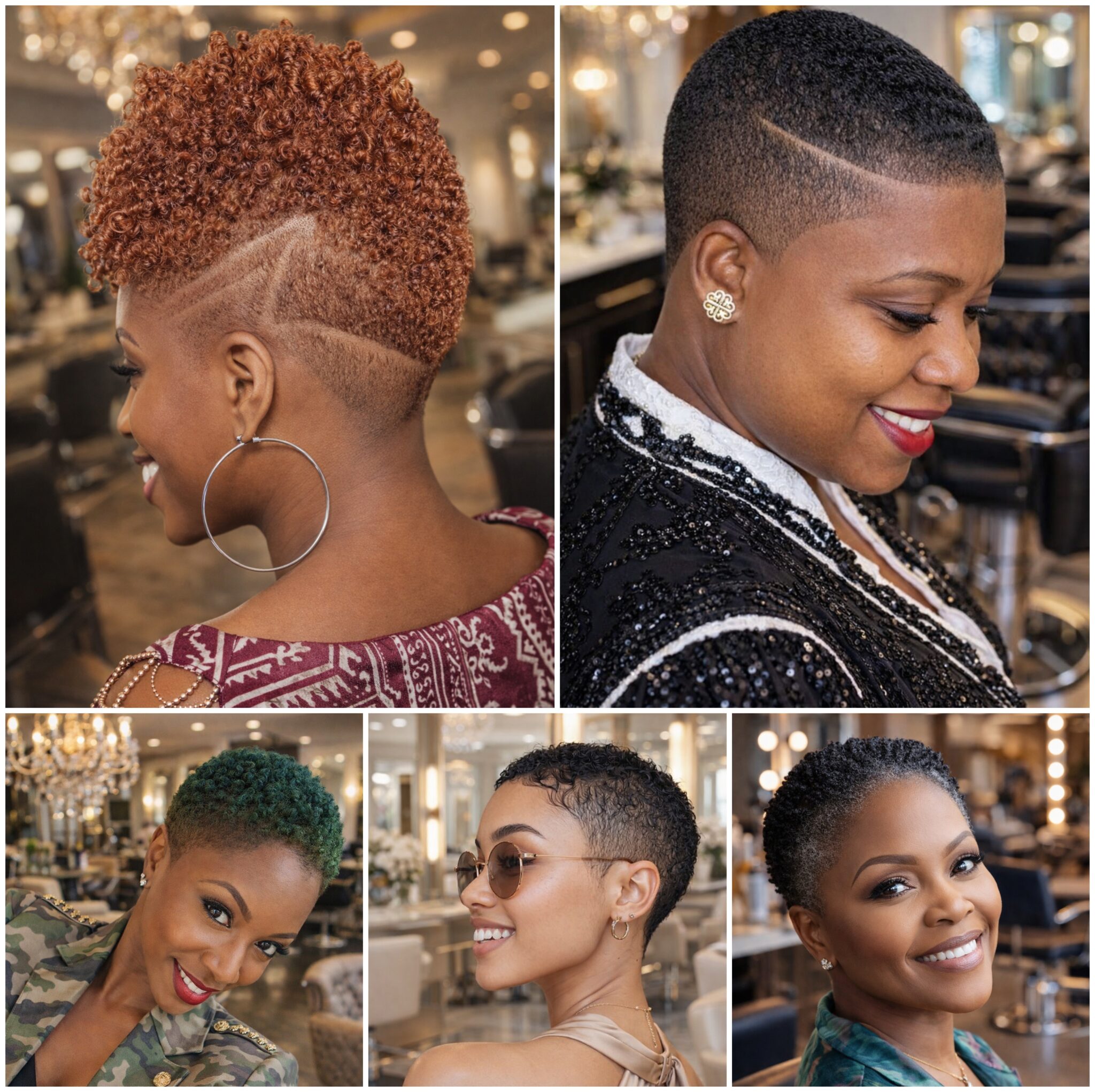 Elegant Low Fade Afro Looks for Women