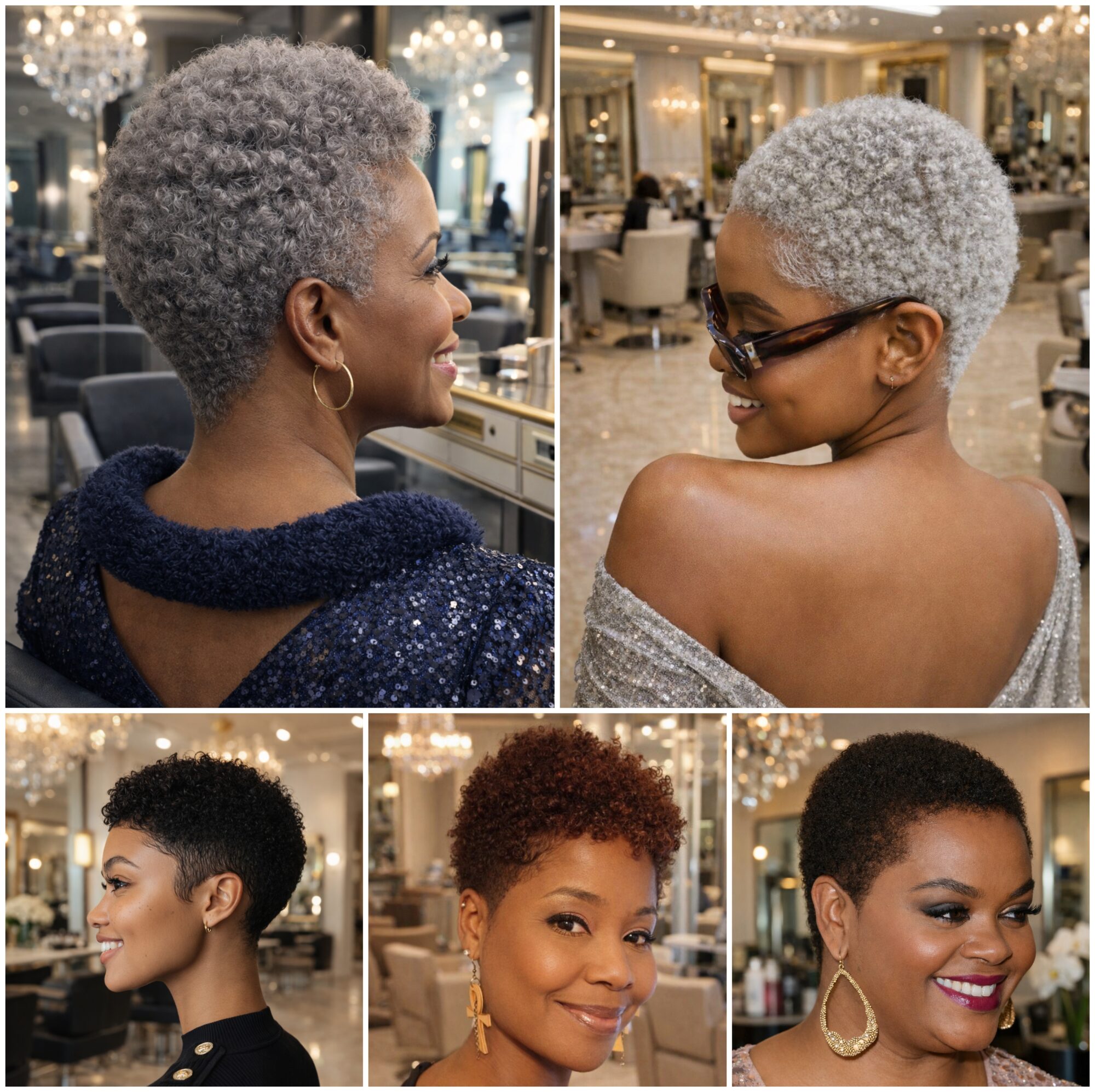 Premium Short Afro Looks for Women